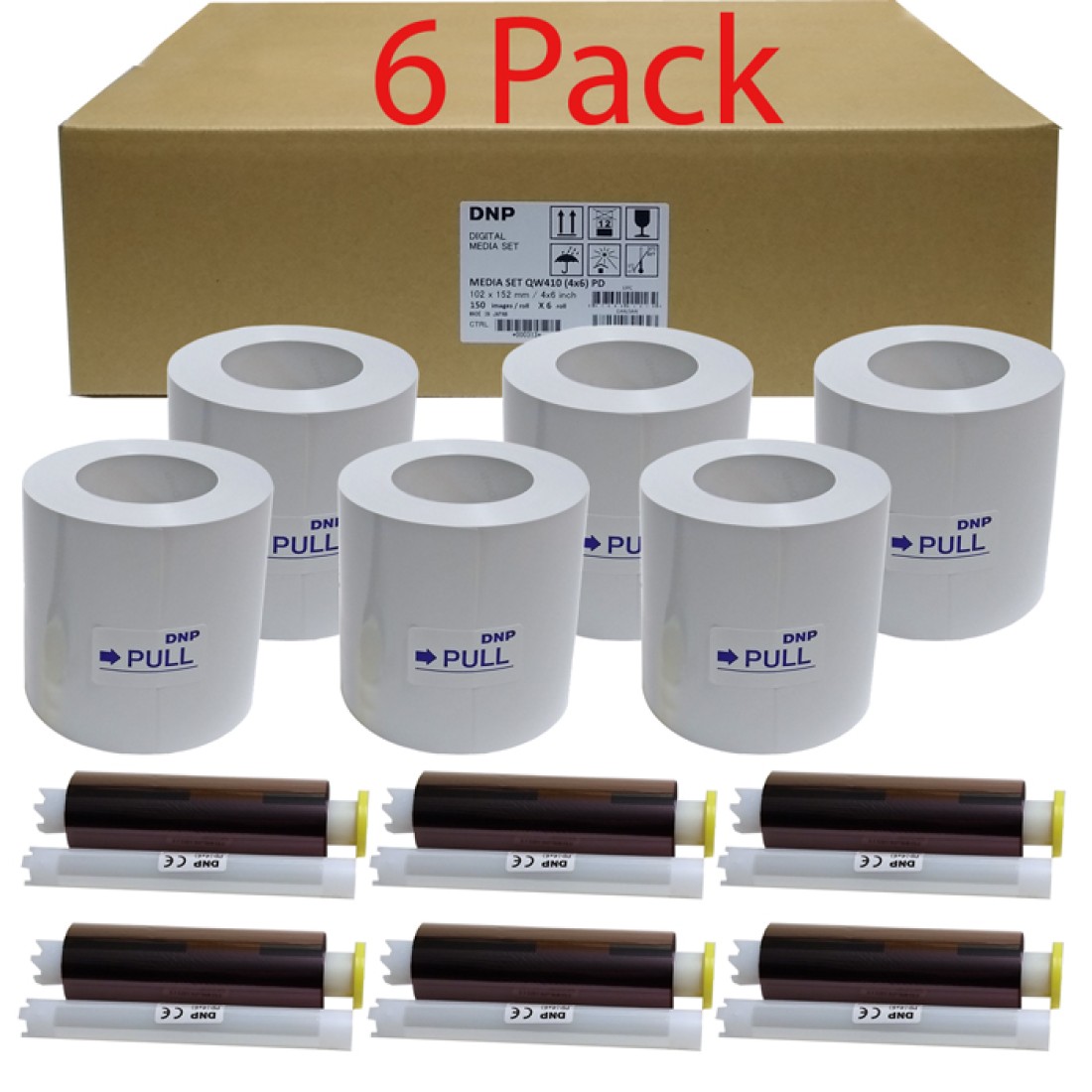 DNP QW410 4x6" Print Kit (6 Kit)